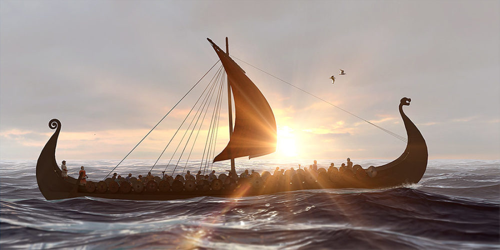 Dressed up with bling stolen in Viking raids